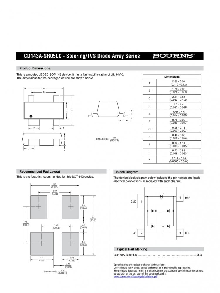 CD143A-SR05LC datasheet page 2