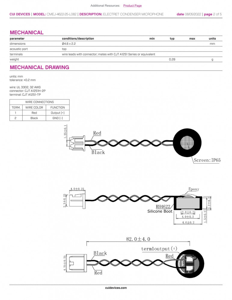 CMEJ-4622-25-L082 datasheet page 2