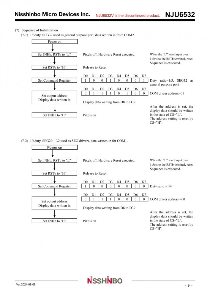 NJU6532 datasheet page 9