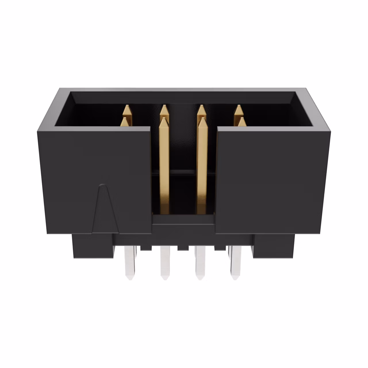 2.54mm Pitch C-Grid Header, Low Profile, Dual Row, Vertical, Shrouded, 8 Circuits, 0.127µm Gold (Au) Selective Plating, Tray for sale