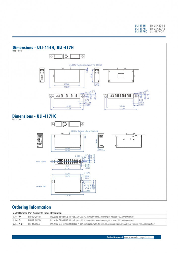 BB-UHR307 product document page 2