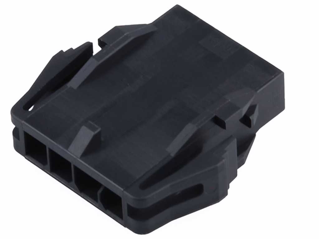 Micro-Fit+ Plug Housing, Single Row, 8 Circuits, UL 94V-0, Free Hanging, Glow-Wire Capable, Black