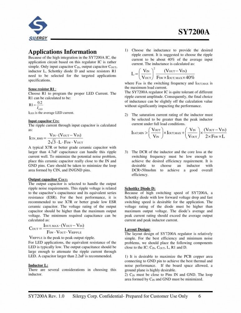SY7200AABC datasheet page 6