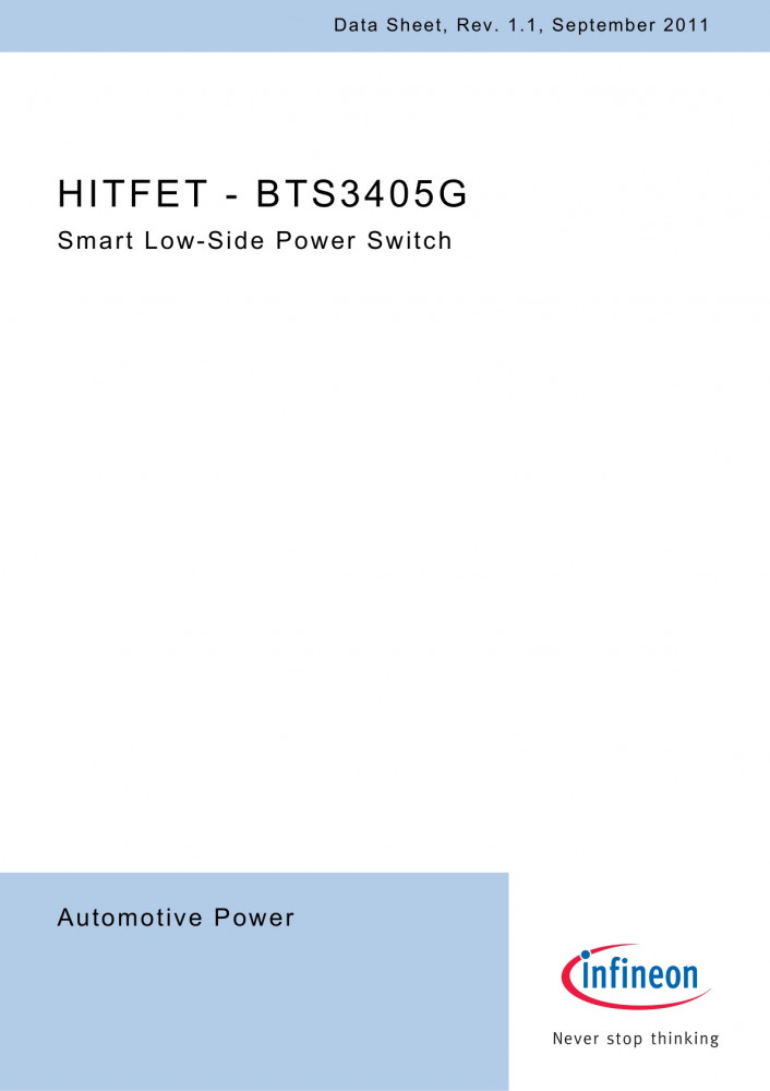 BTS3405G datasheet page 1