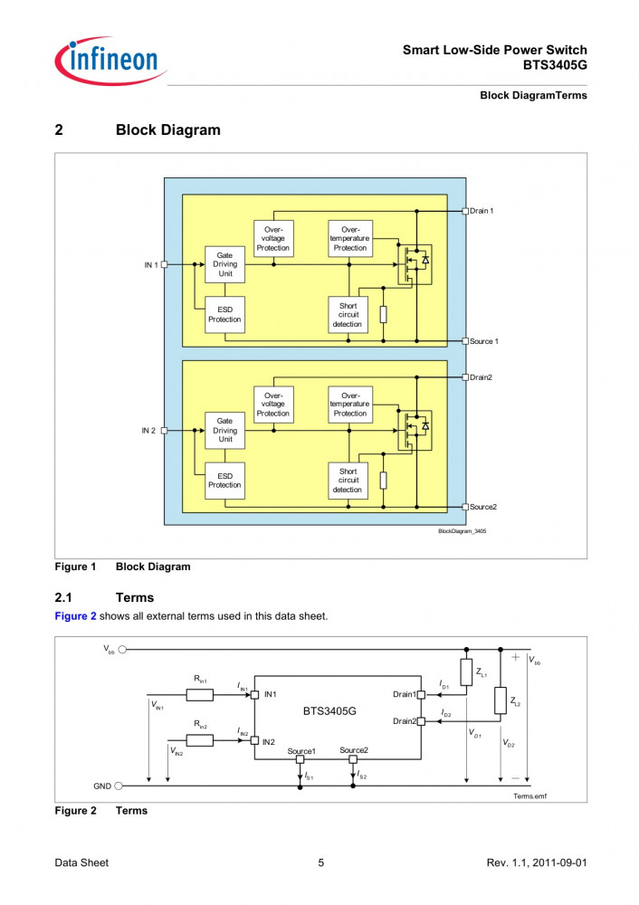 BTS3405G datasheet page 5