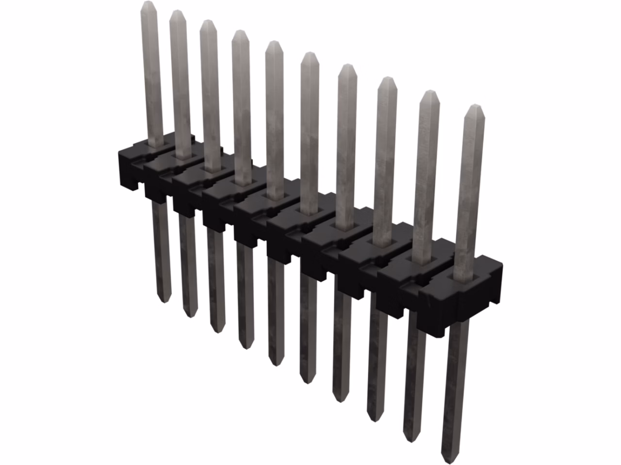KK 396 Breakaway Header, Vertical, 10 Circuits, Matte Tin (Sn) Plating, Pin Length 30.48mm (1.200