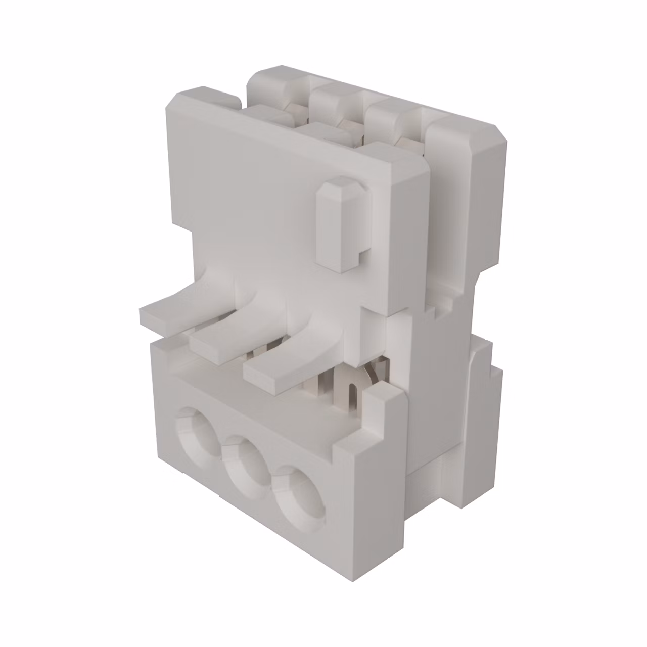 Appli-Mate RAST 2.5 IDT Housing, 2.50mm Pitch, Female, 3 Circuits, Beaded Terminal, Position Keys A, B & C Removed, Open Endwalls for sale