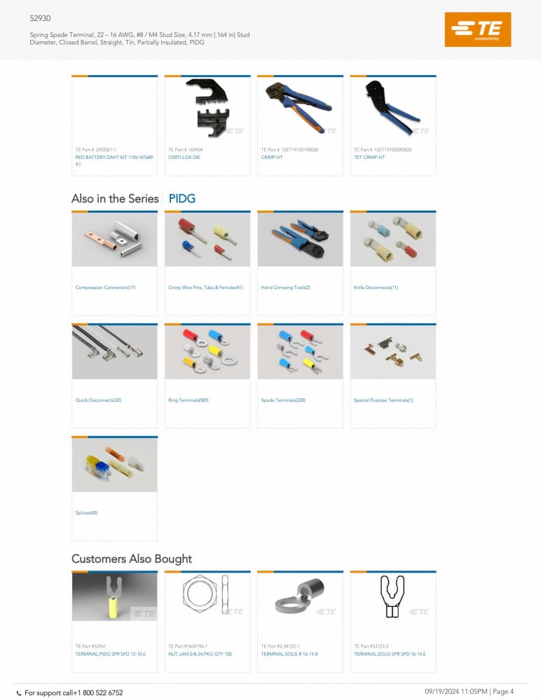 TE Connectivity 52930 technical document page 4