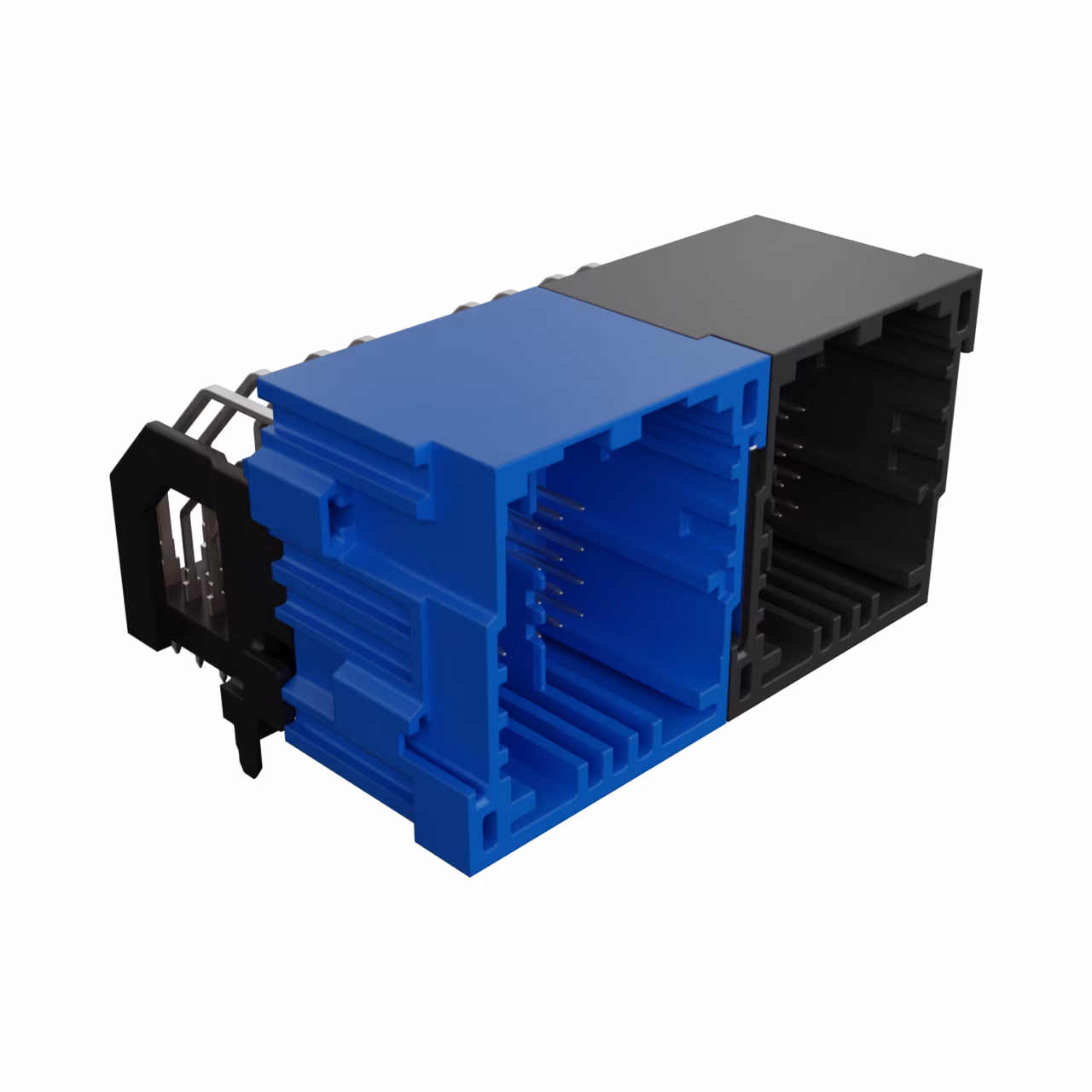 stAK50h 2 Bay Right-Angle Hybrid Header, 64 Circuits, Bay 1: 32 Circuits/Key 2/Blue; Bay 2: 32 Circuits/Key 3/Dark Gray; Tube for sale