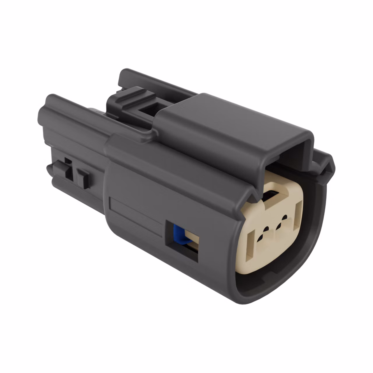 MX150 Mat-Sealed Female Connector Assembly, Single Row, 2 Circuits, Keying Option C, Dark Gray for sale