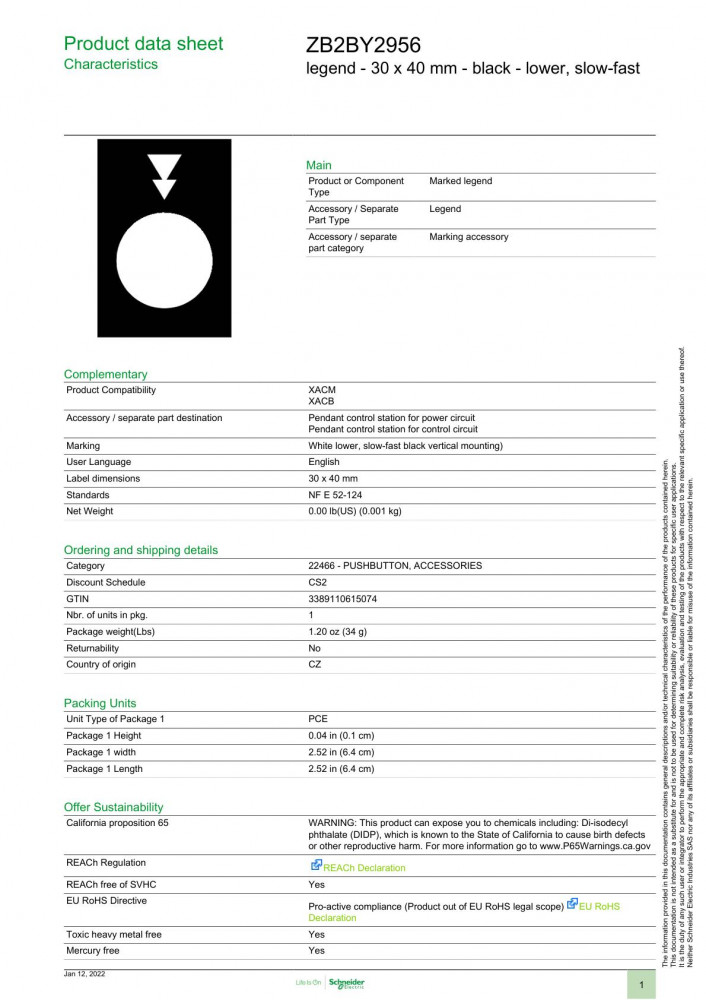 ZB2BY2956 technical document page 1