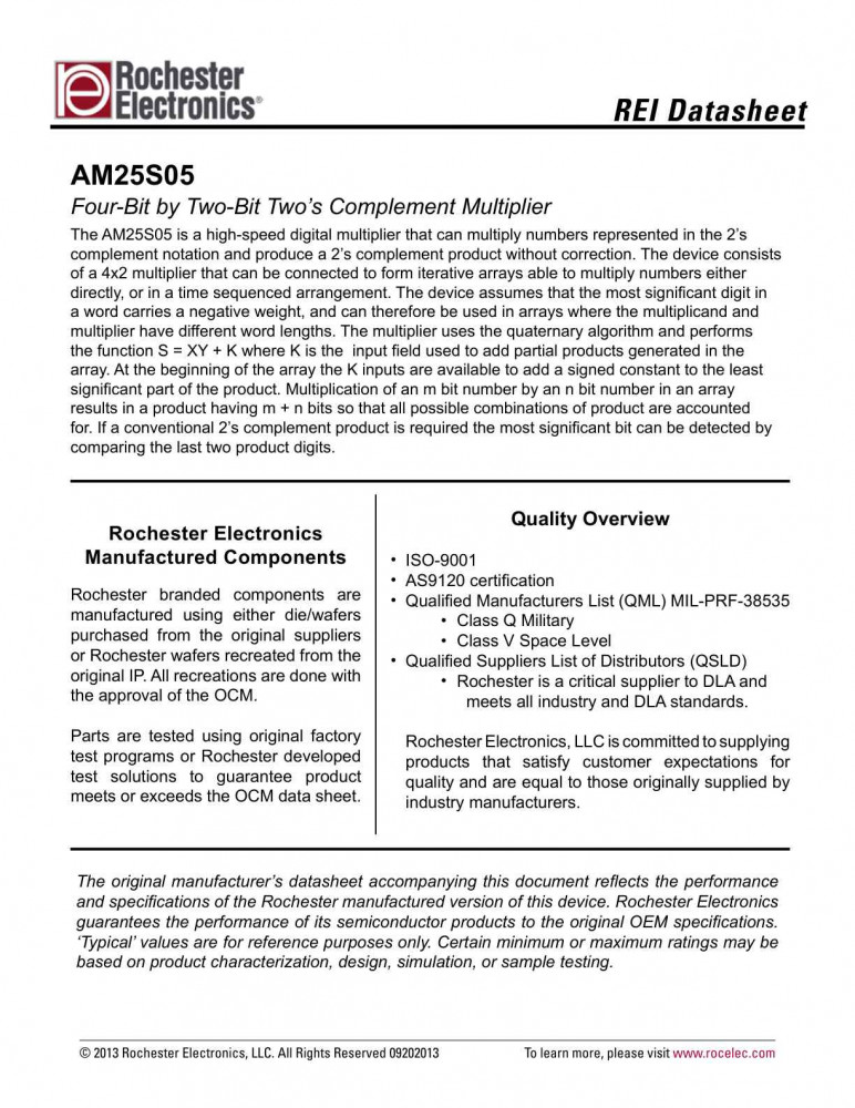 25S05DM/B datasheet page 1