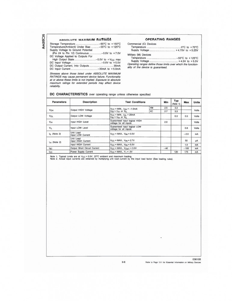 25S05DM/B datasheet page 7