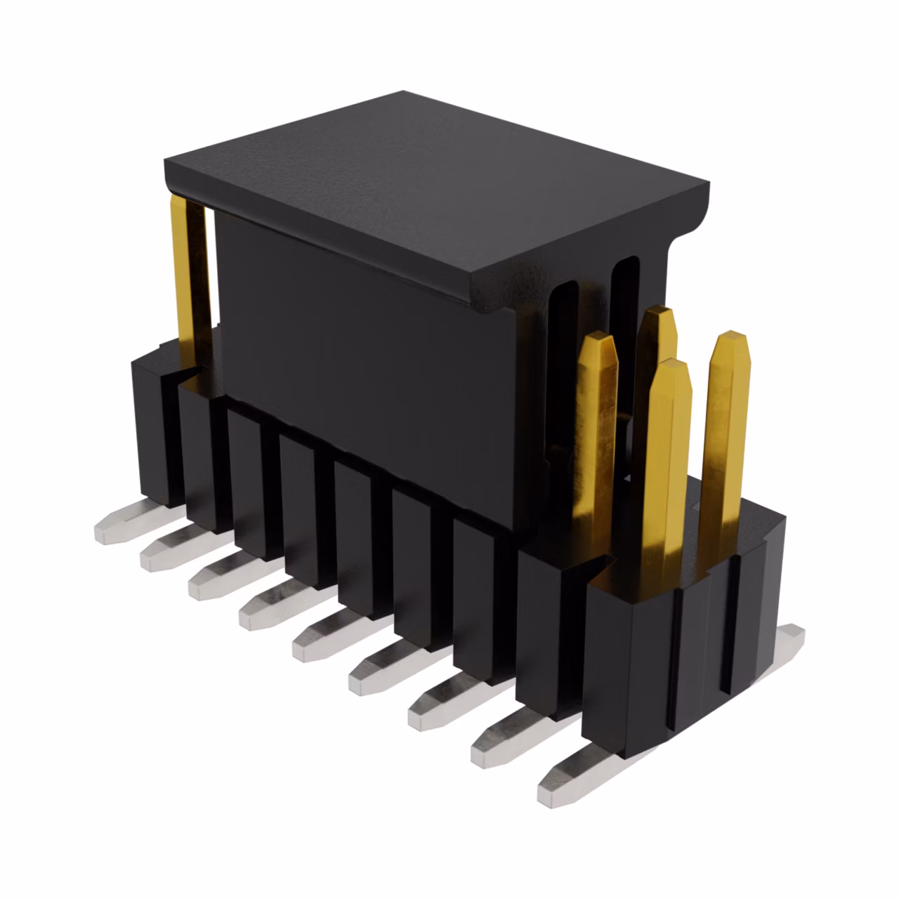 Slim-Grid Header, 18 Circuits, Surface Mount, Vertical, Unshrouded, 0.76µm Select Gold (Au) Plated, with Pick-and-Place Cap, Tube, Lead-Free for sale