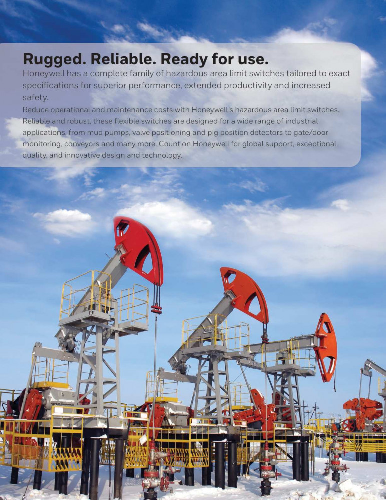 Honeywell hazardous-area switch document page 2