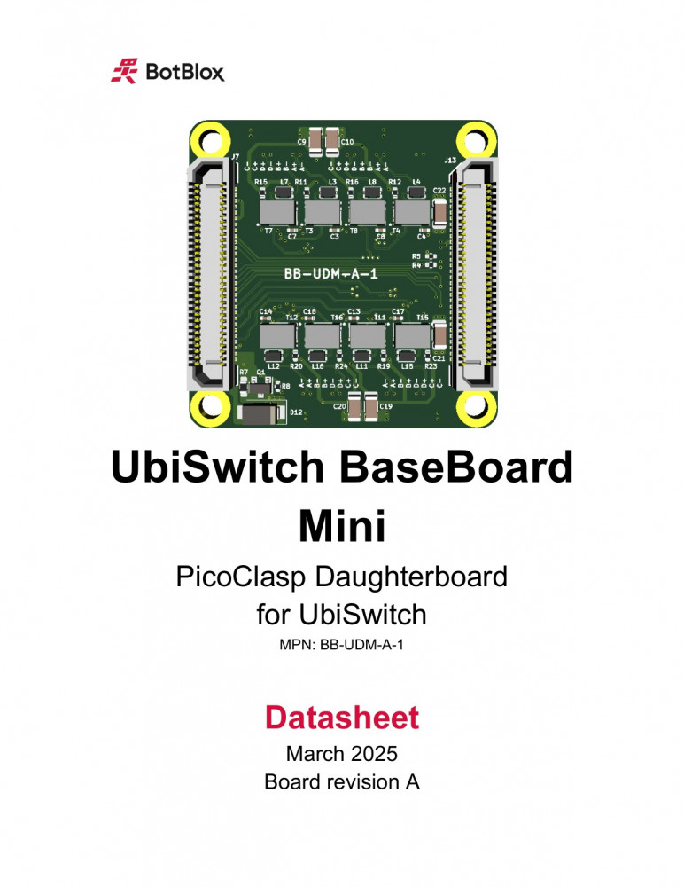 BB-UDM-A-1 datasheet page 1