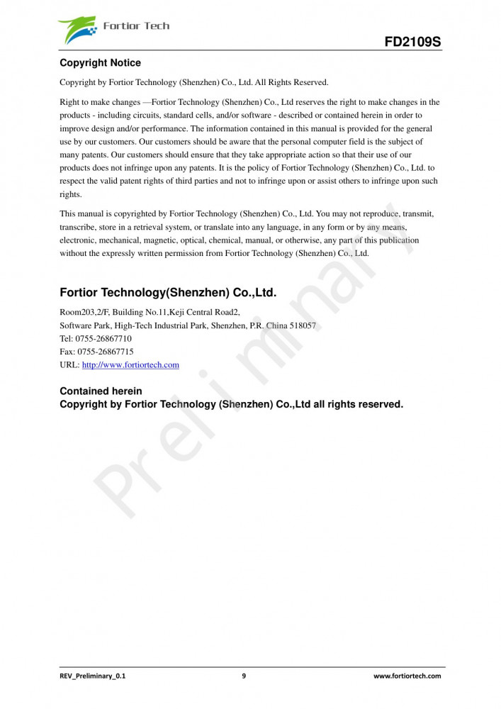 FD2109S datasheet page 9