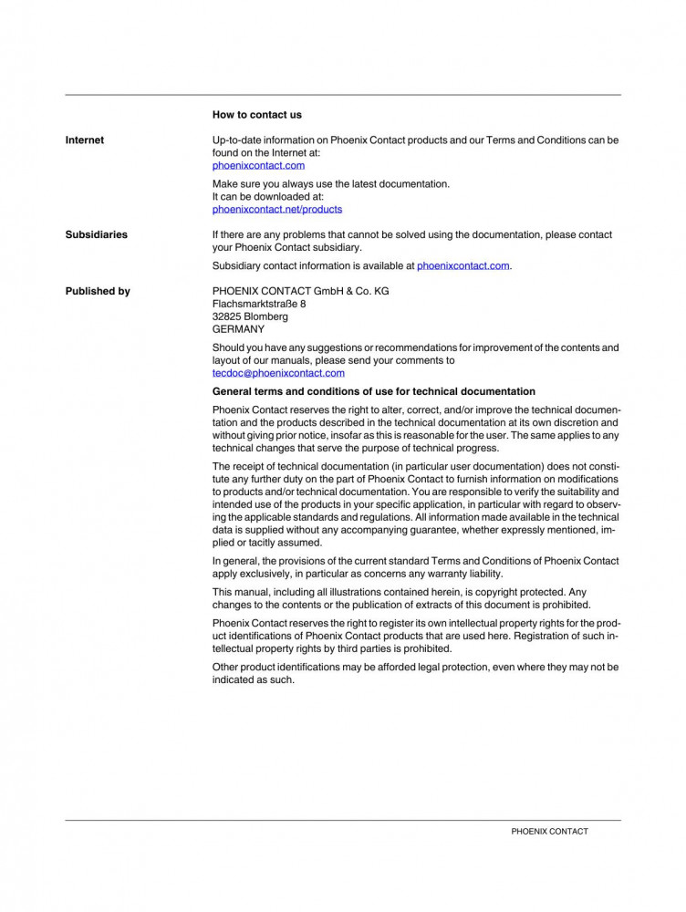 Phoenix Contact WP 4000 user manual page 3