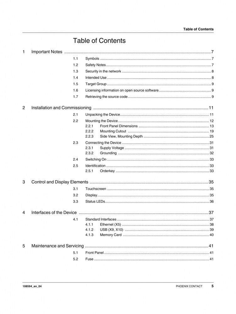 Phoenix Contact WP 4000 user manual page 5