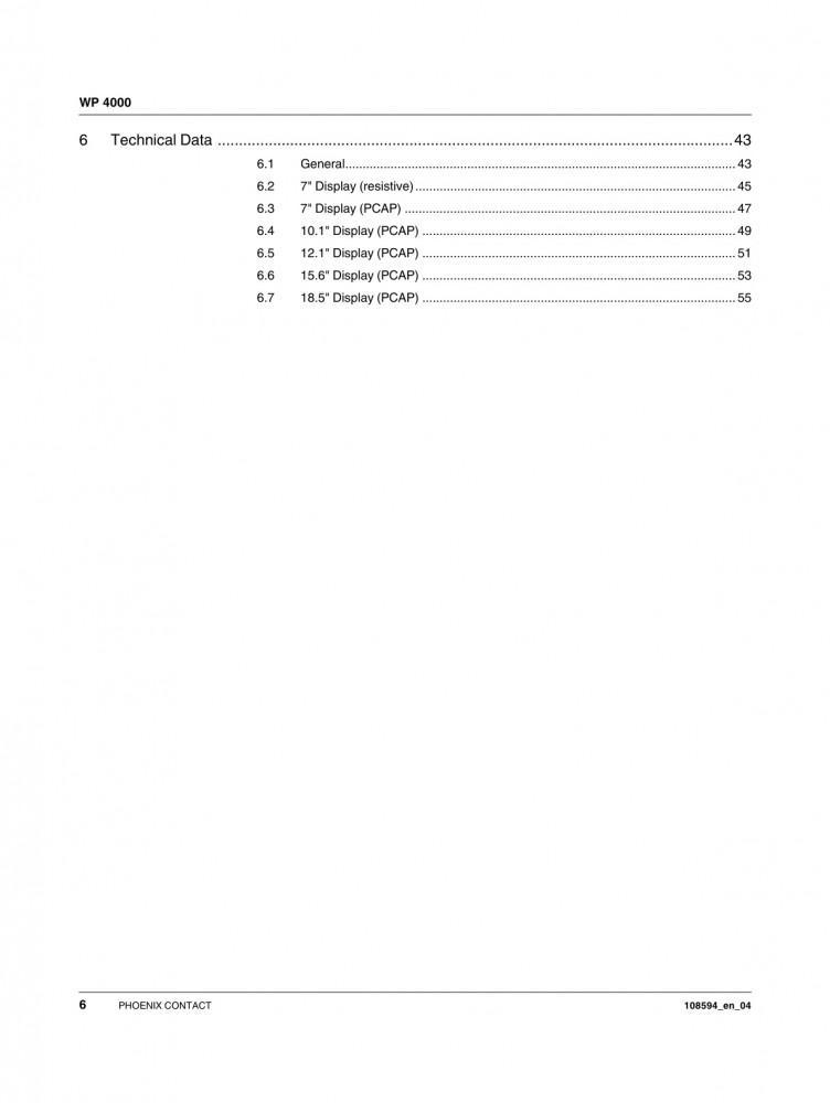 Phoenix Contact WP 4000 user manual page 6