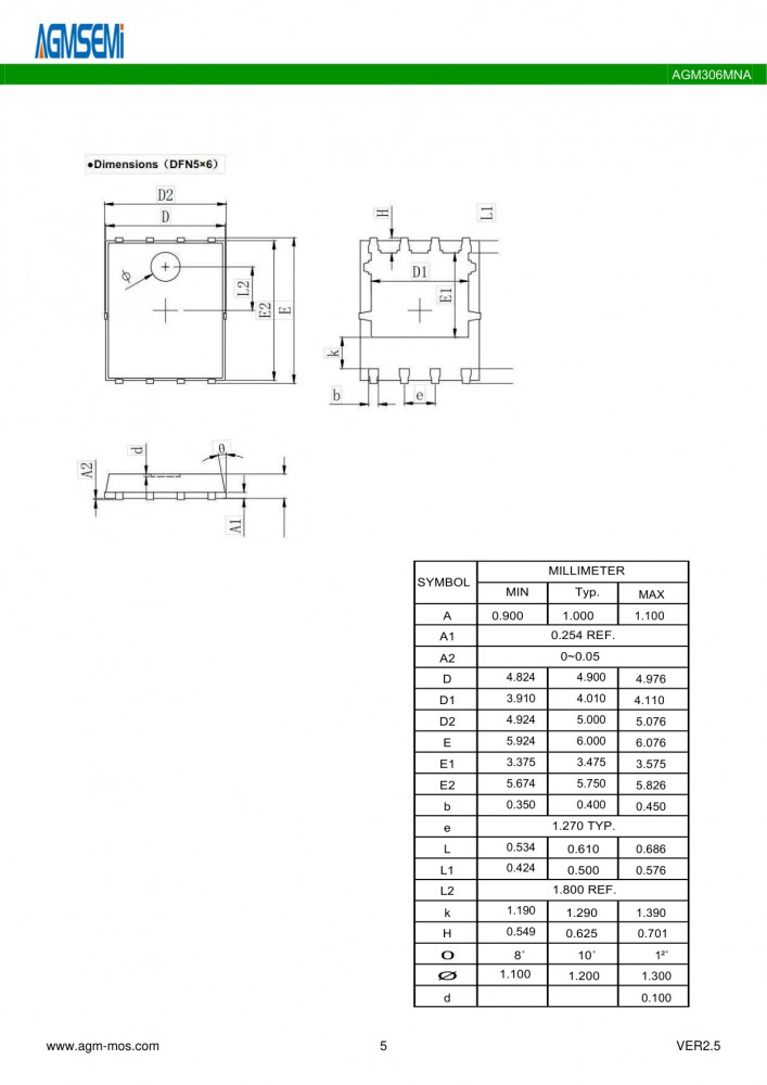 AGM306MNA technical document page 5