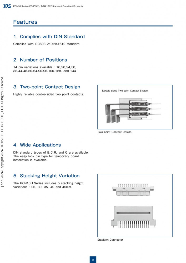 HRS PCN10 series documentation page 2