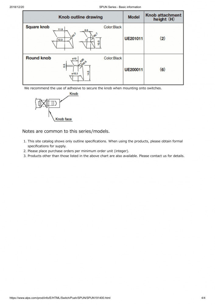 SPUN191400 actuator and circuit reference