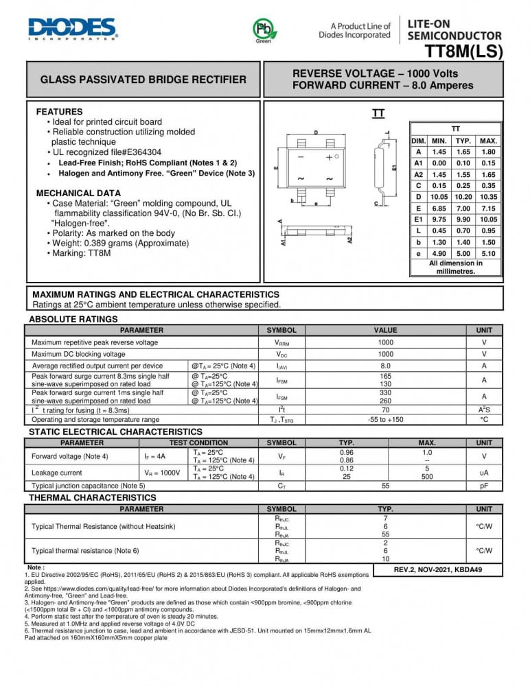 TT8M_HF datasheet page 1
