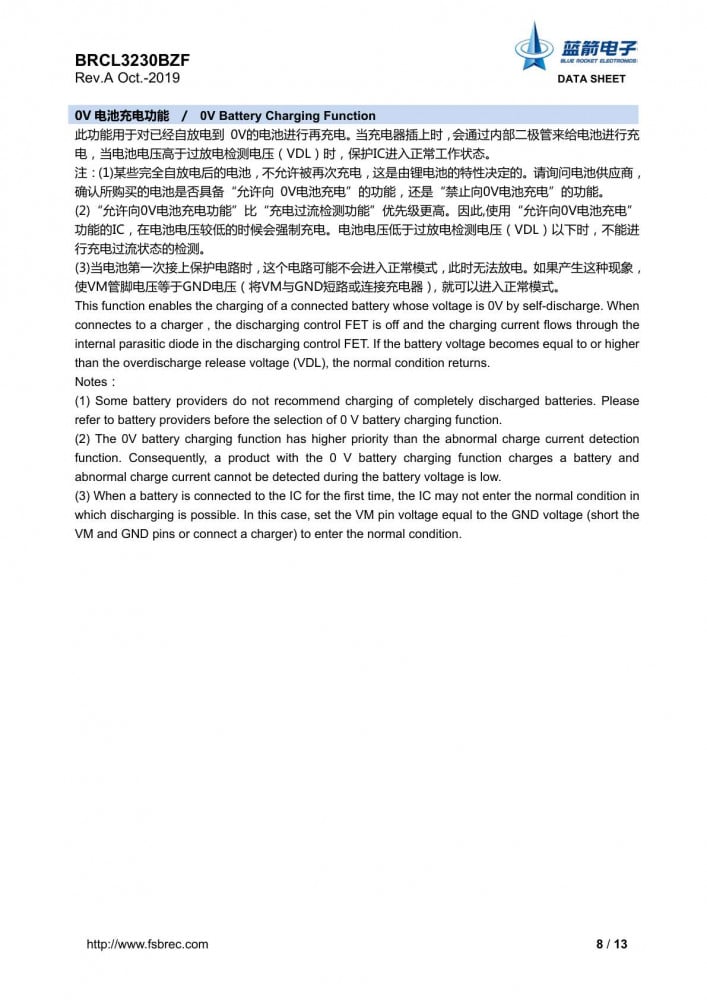 BRCL3230BZF datasheet page 8