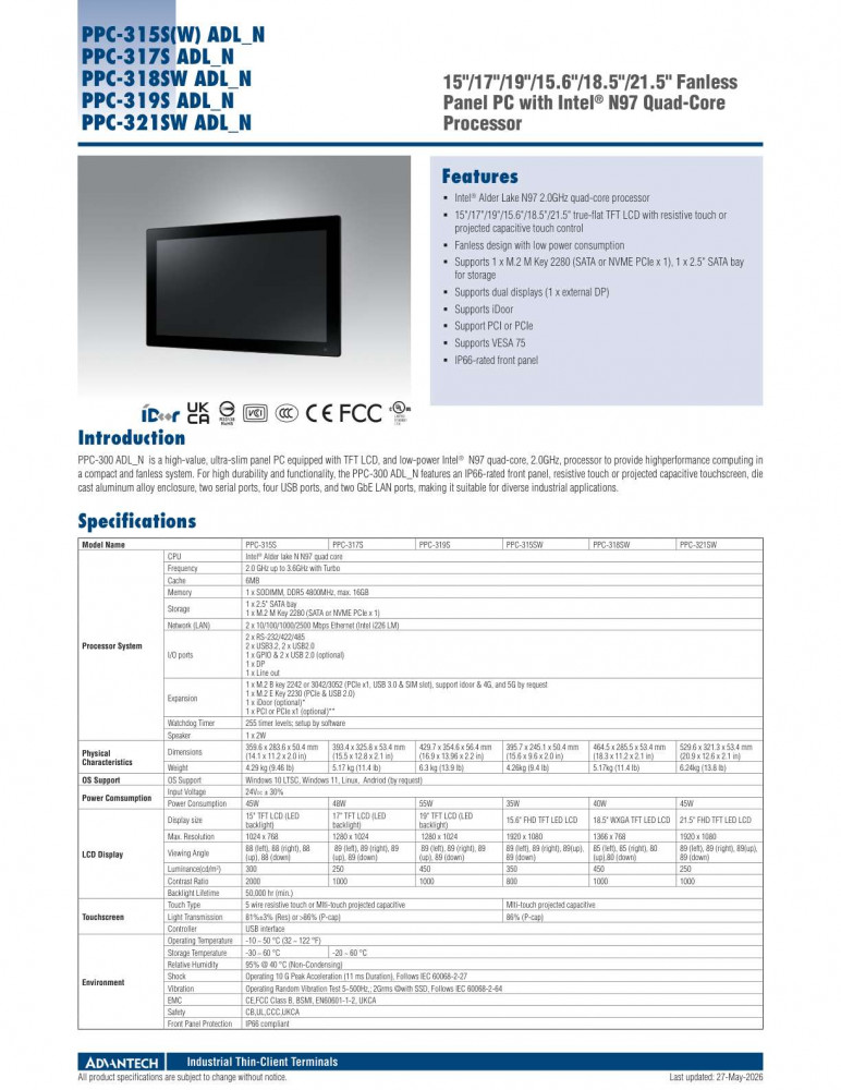 PPC-315S ADL technical document page 1