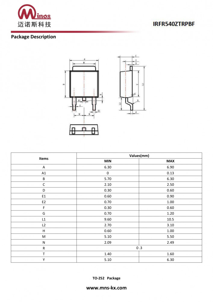 IRFR540ZTRPBF-MNS datasheet page 6