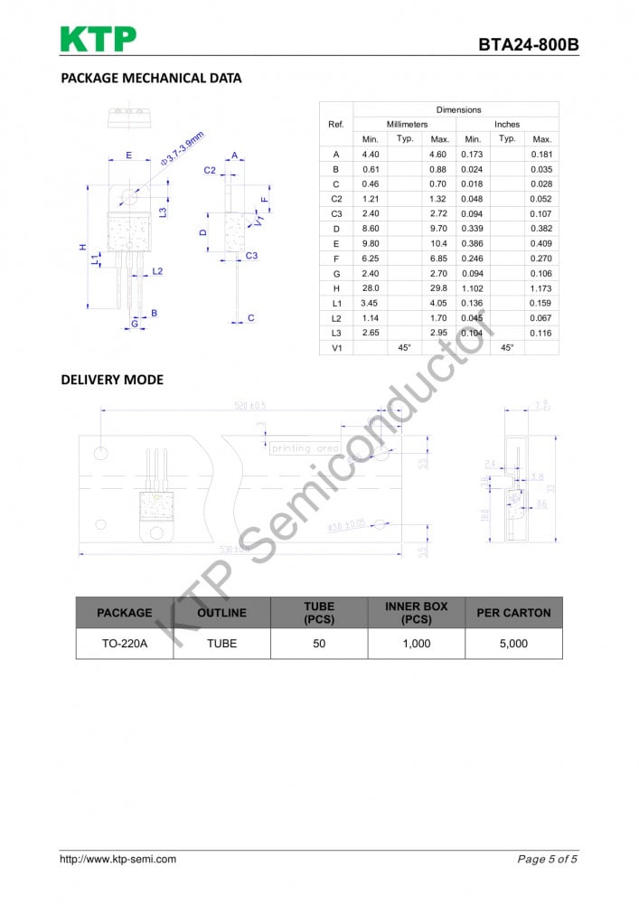 BTA24-800B datasheet page 5
