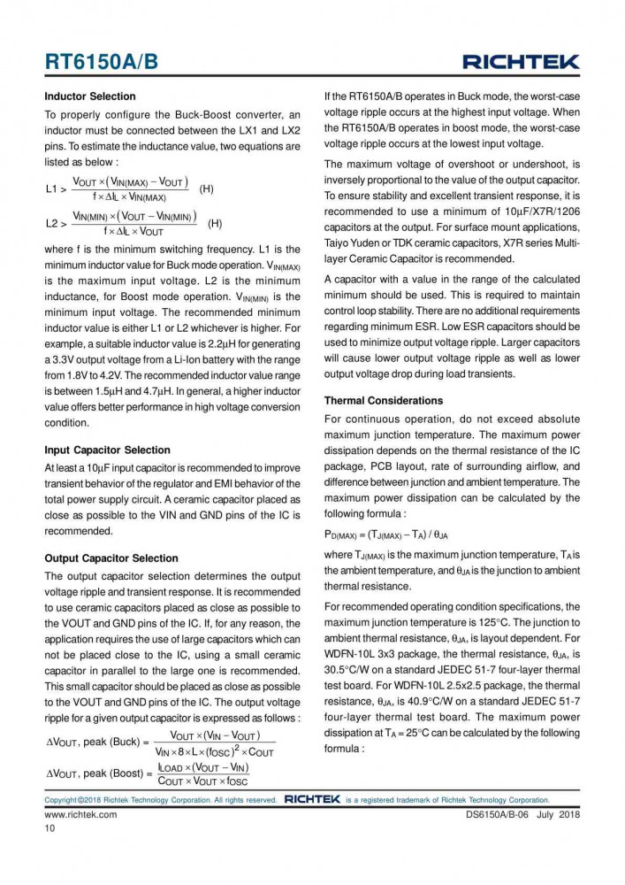 RT6150B-33GQW datasheet page 10