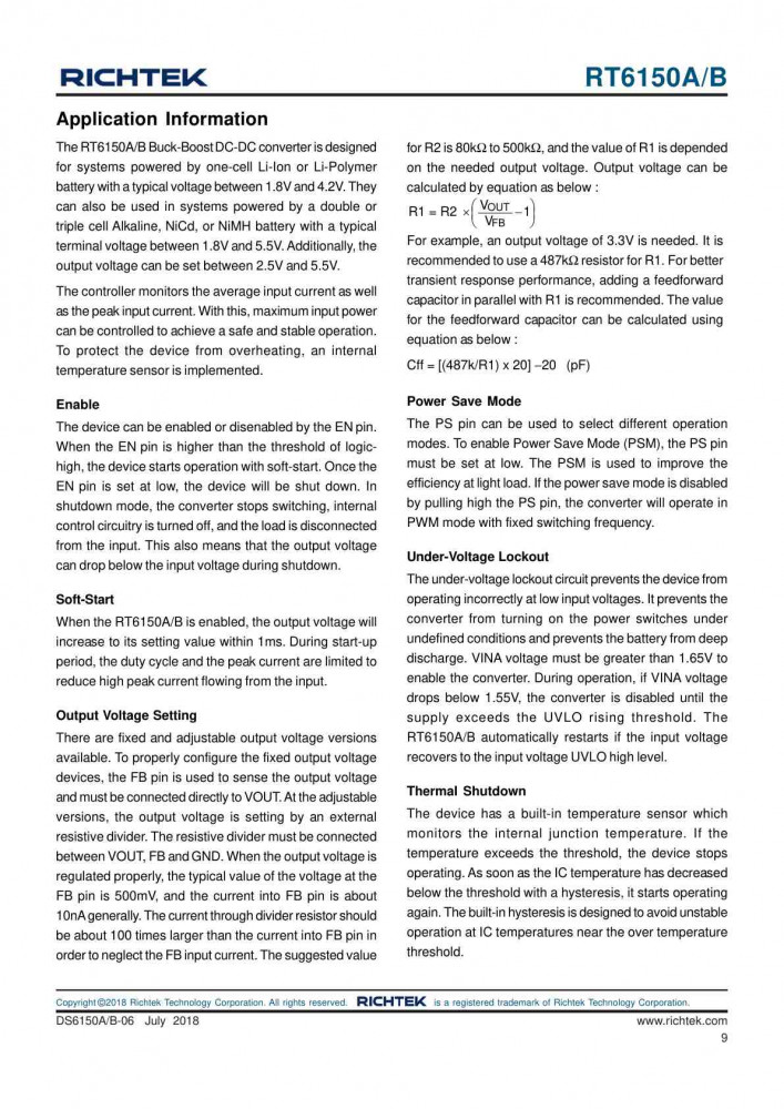 RT6150B-33GQW datasheet page 9