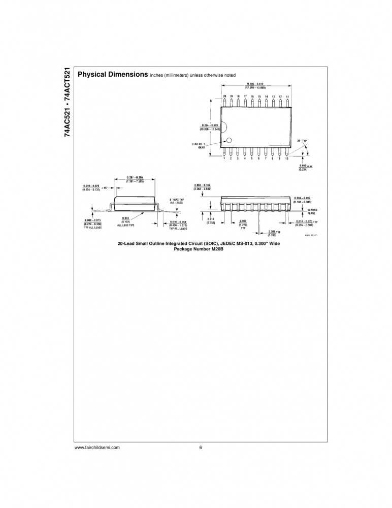 74ACT521 datasheet page 6