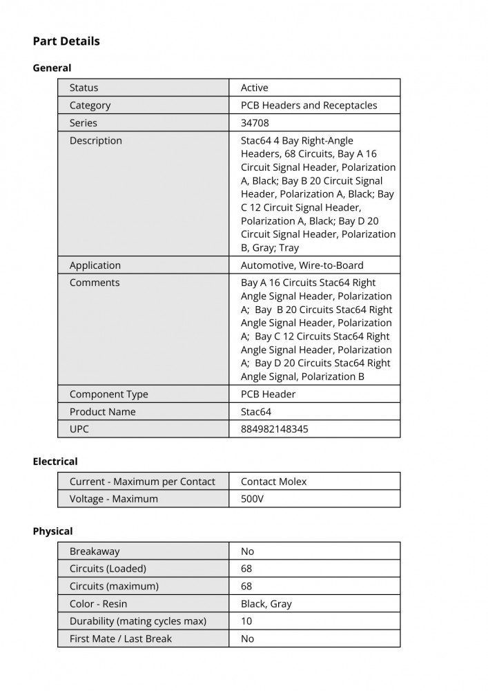 Technical document page 2 preview