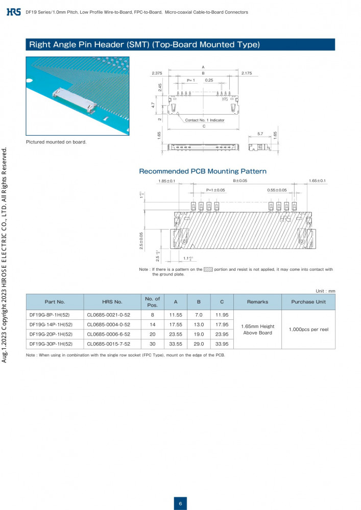 HRS DF19 datasheet page 6