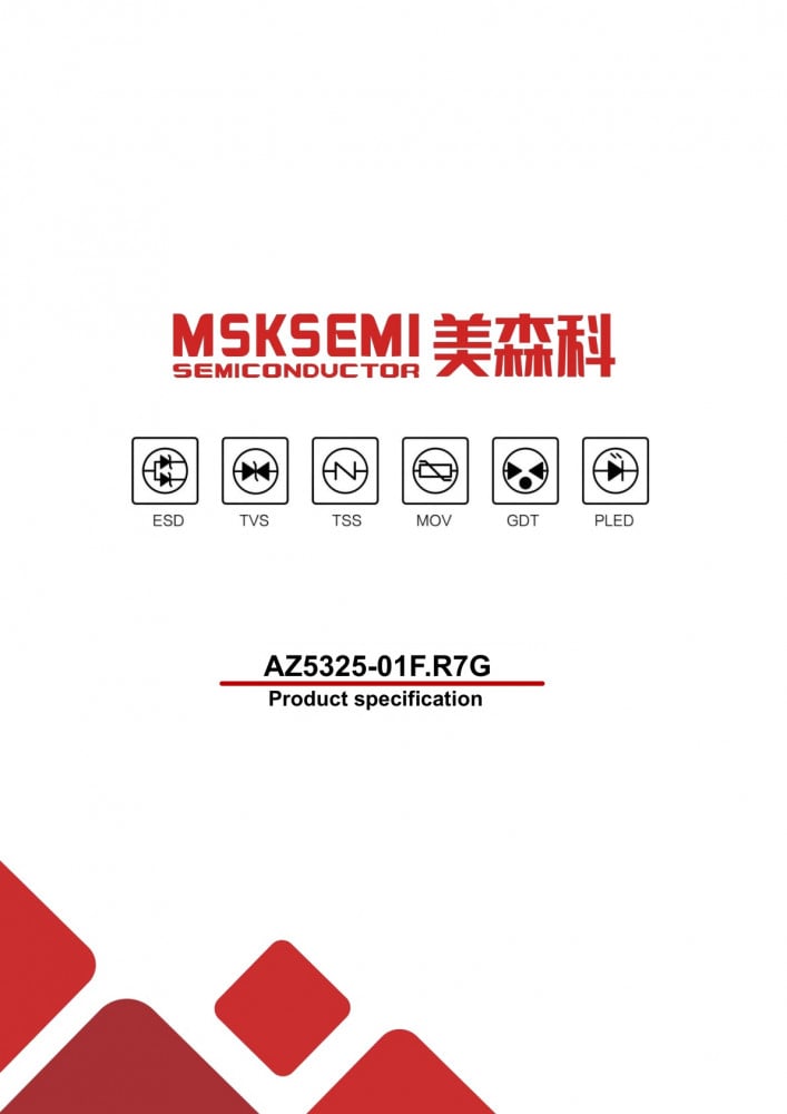 AZ5325-01F.R7G datasheet page 1