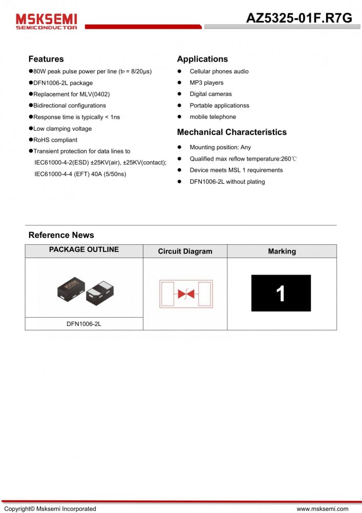 AZ5325-01F.R7G datasheet page 2
