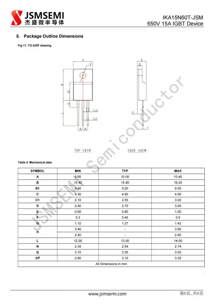 IKA15N60T-JSM datasheet page 6