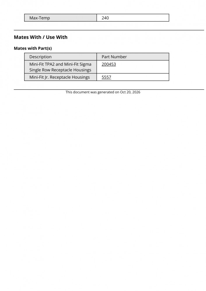 MOLEX 39302052 product document image, page 4
