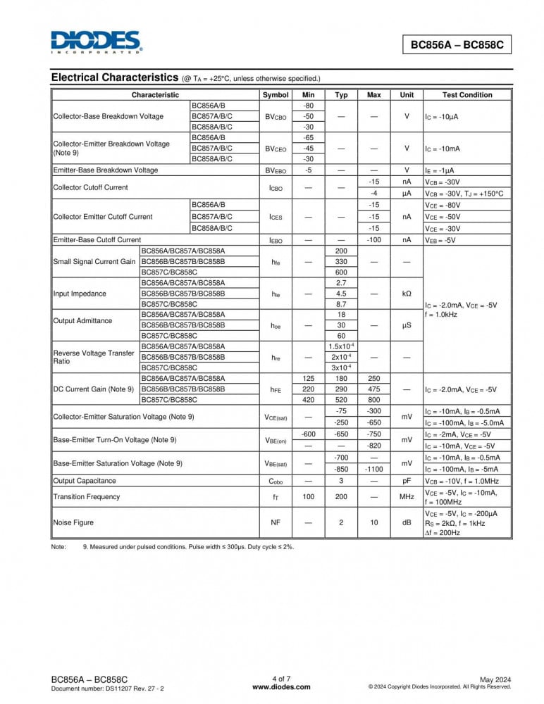 BC856B-7-F datasheet page 4