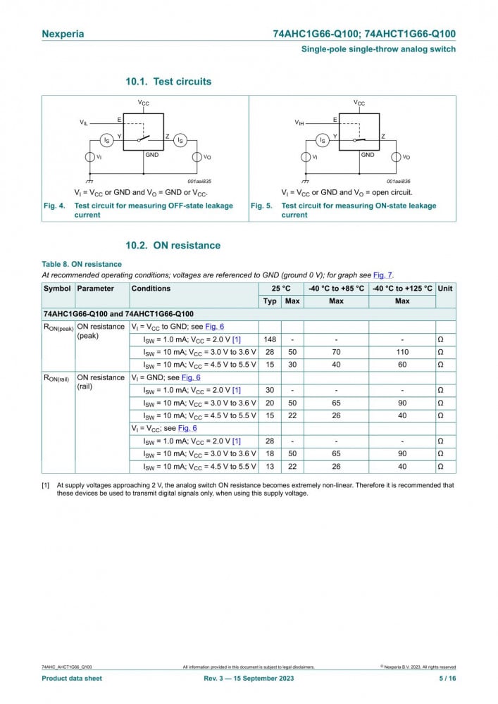 Datasheet page 5