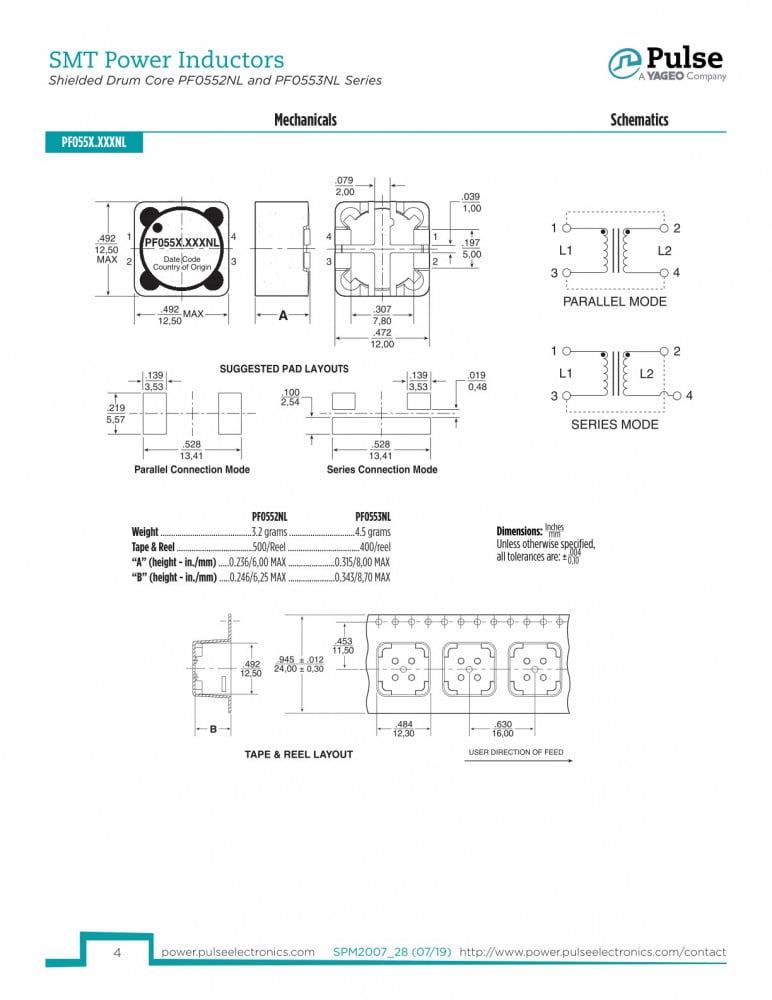 PF0552 series datasheet page 4