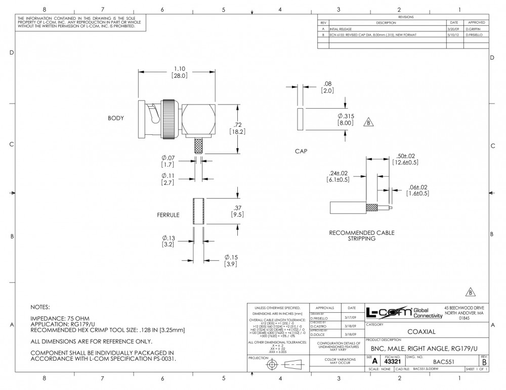 BAC551 technical document preview