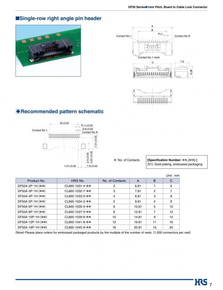 HRS DF50 series document page 7