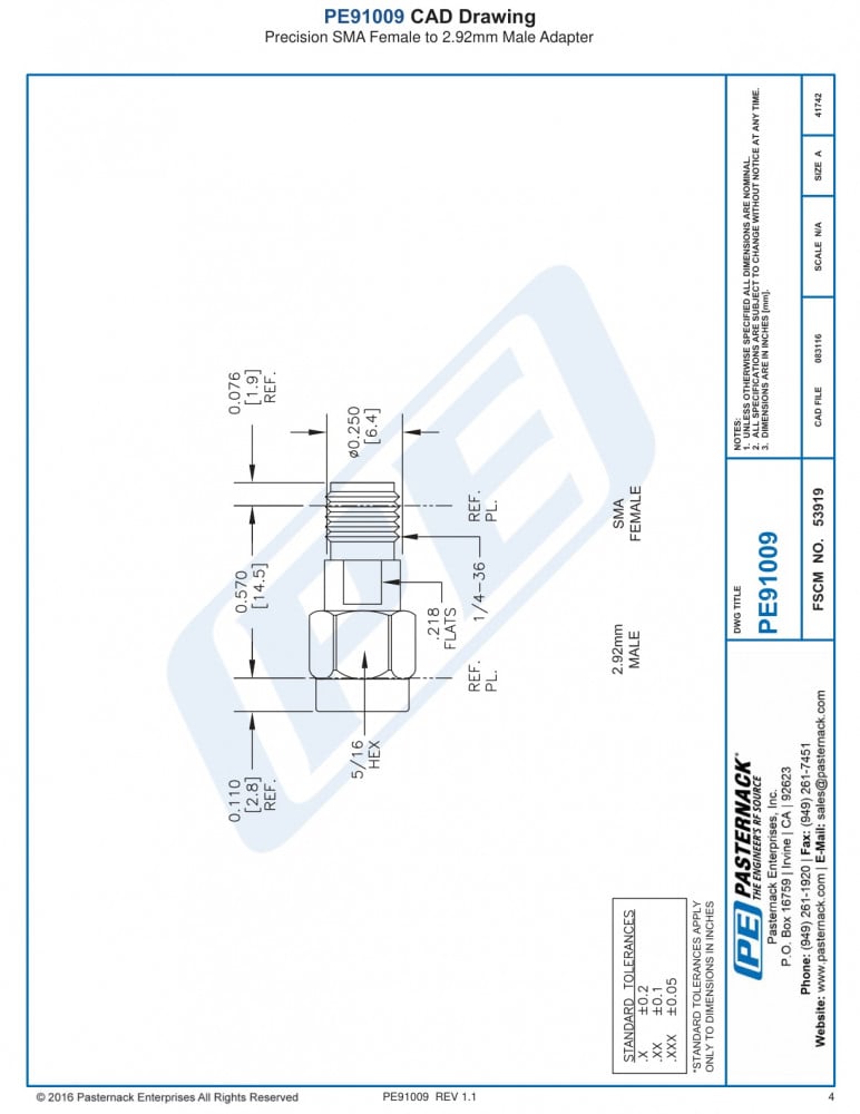 PE91009 technical document page 4