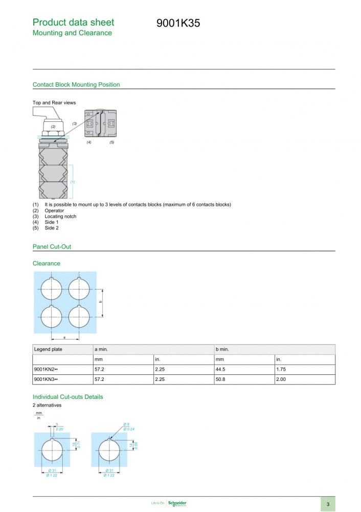 9001K35 technical documentation page 3