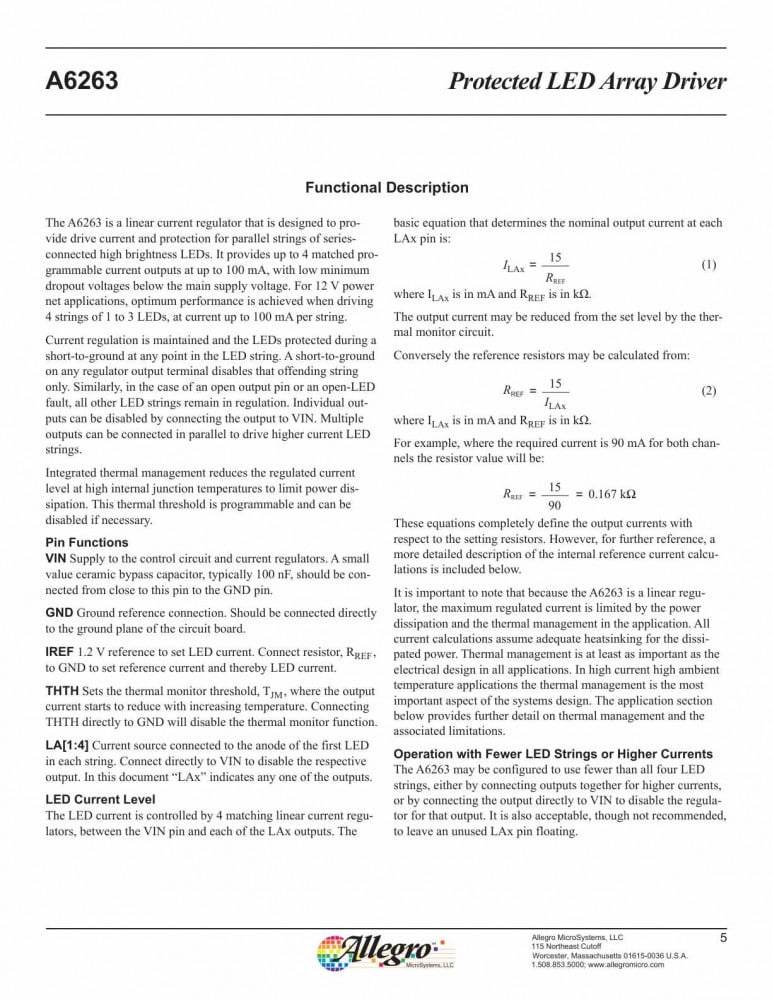 A6263 datasheet page 5