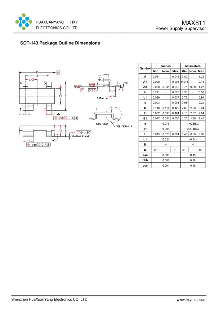 MAX811S-HXY datasheet page 5